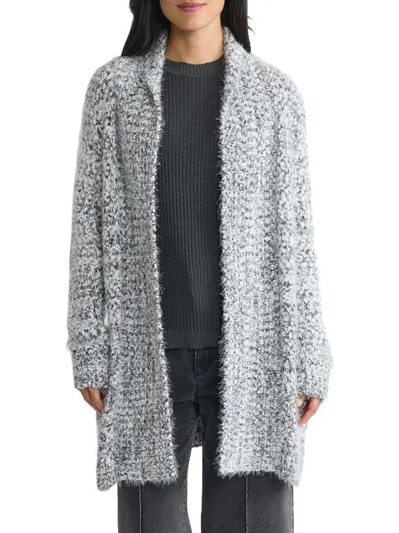 Jones New York Shawl Collar Long Sleeve Cardigan - Jones White/jones Black