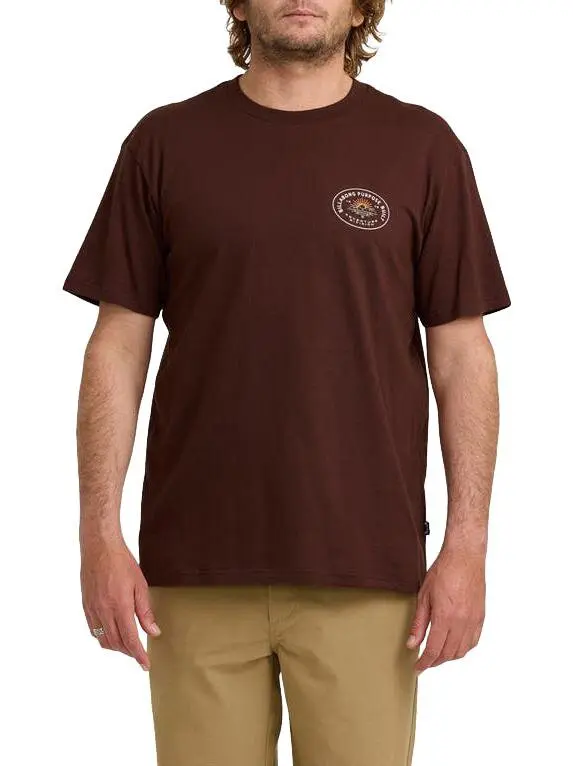 BILLABONG Sierras Adventure Division Organic Cotton Graphic T-shirt - Wine Multi