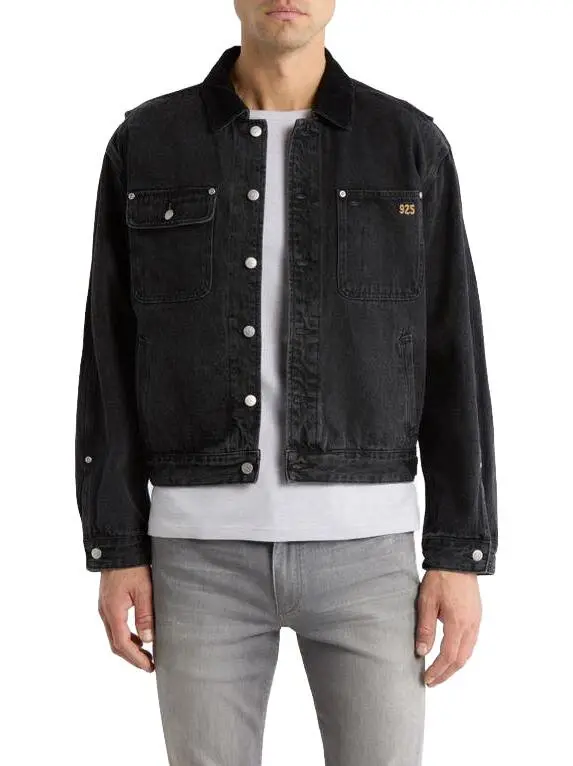 925 ORIGINALS Heavyweight Denim Trucker Jacket - Midnight Black