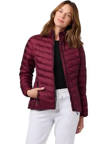 MOBILE WARMING Backcountry Xtera Packable Heated Puffer Jacket - Burgundy