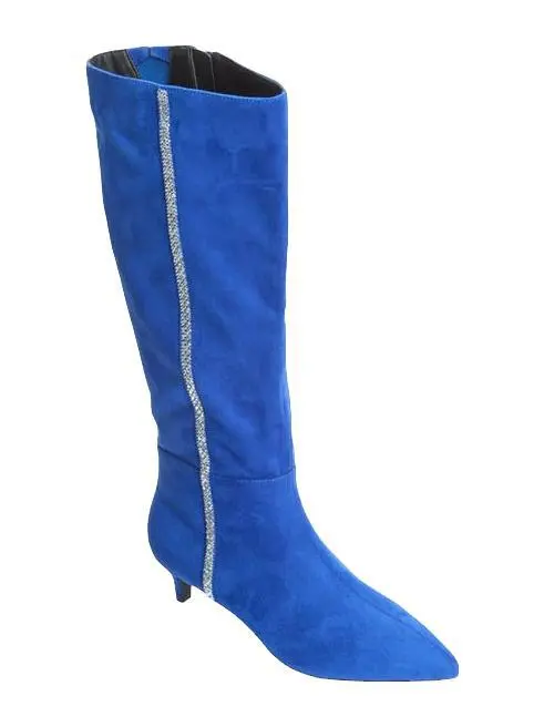 COMFORTVIEW The Marianna Calf Boot With Embellished Detail - Dark Sapphire