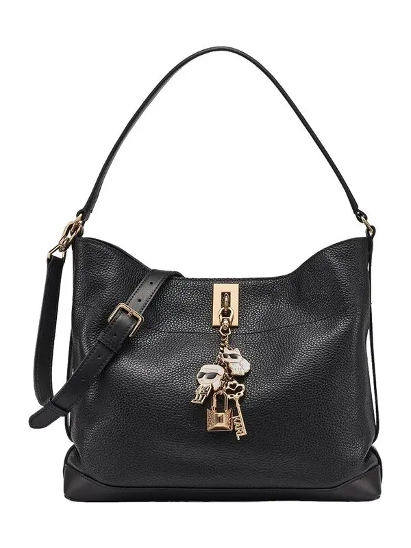 Karl Lagerfeld Paris Gisele Hobo - Black/gold