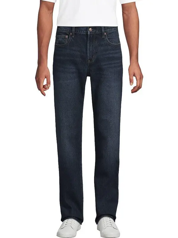 LANDS' END Stretch Classic Fit Jean - Dark Pacific Wash