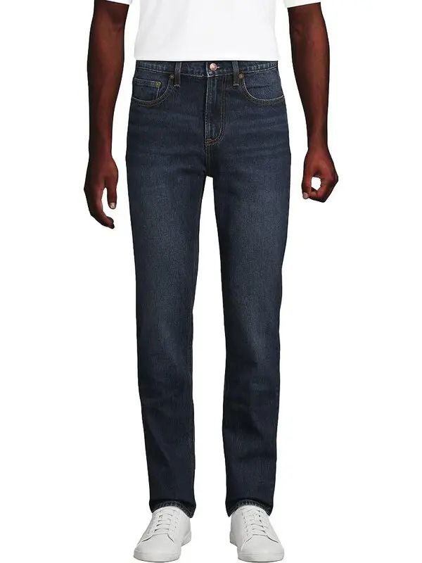 LANDS' END Slim Fit Stretch Jeans - Dark Pacific Wash