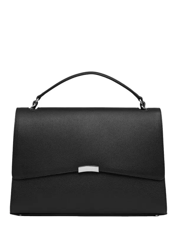 BY BANOO Signature Briefcase - Black/silver