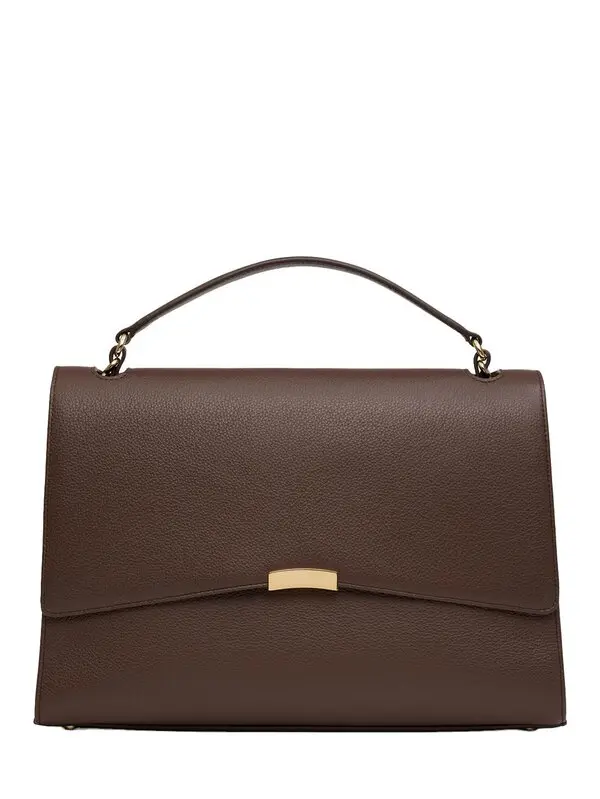 BY BANOO Signature Briefcase - Mocha/gold
