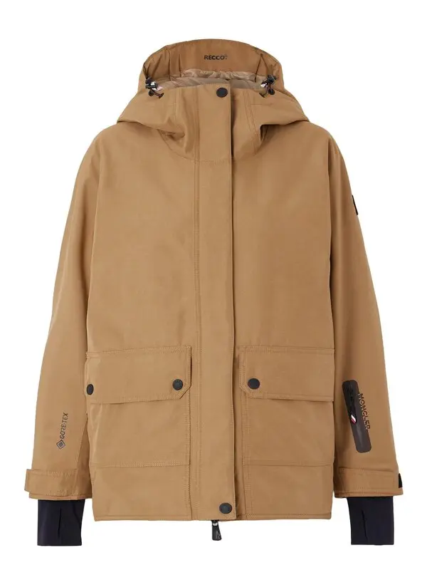 Moncler Bwindi Hooded Gore-tex 2l Ski Jacket - Brown