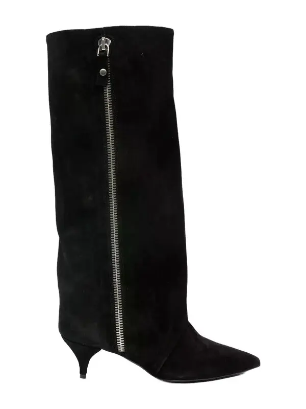 ALCHIMIA 60mm Suede Boots - Black