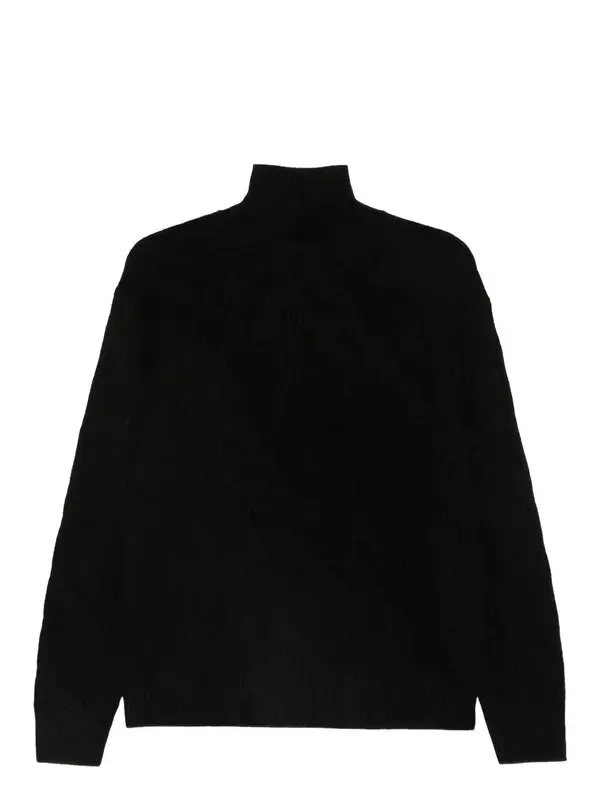 PAOLO PECORA Merino Wool Jumper - Black