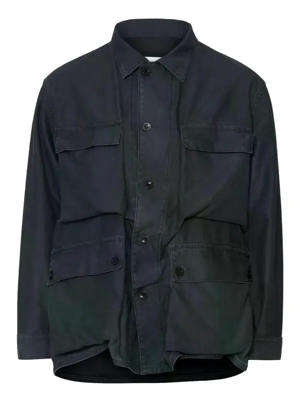 MAISON MARGIELA Patch-pocket Shirt Jacket - Blue