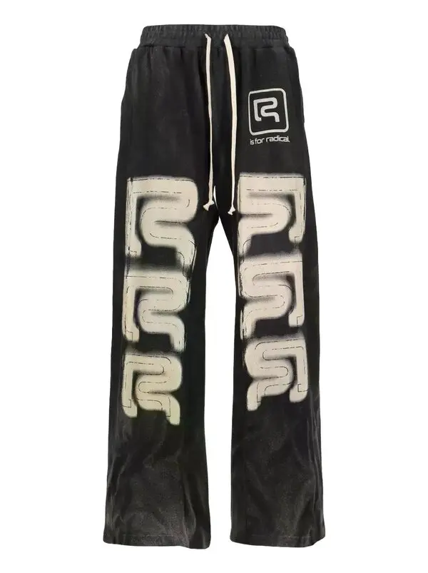 RRR123 Drawstring Tack Pants - Black