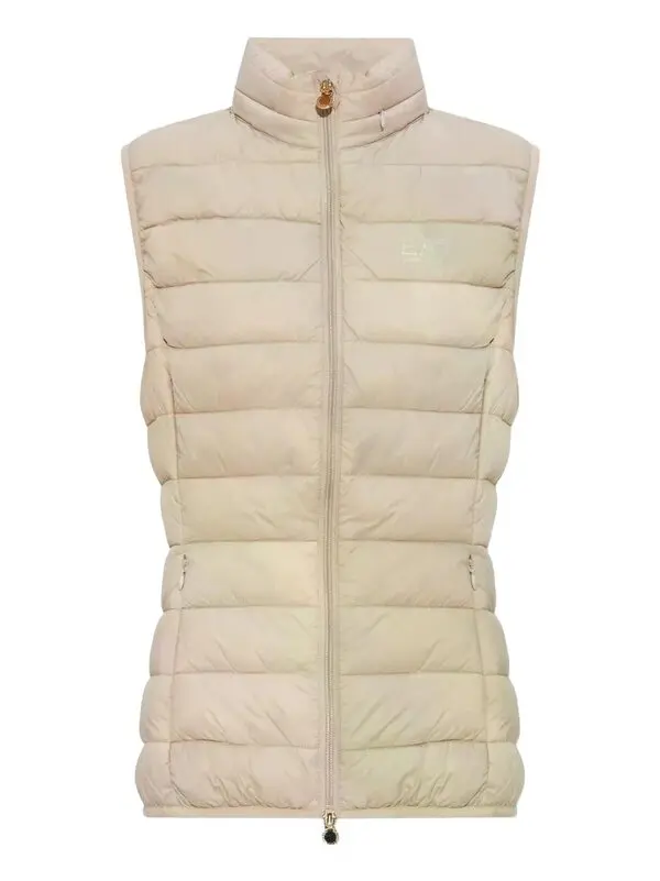 Emporio Armani Zip-up Padded Gilet - Neutrals