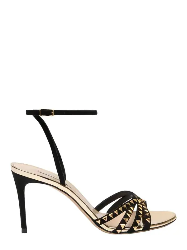 Casadei 180mm Studded Leather Sandals - Black