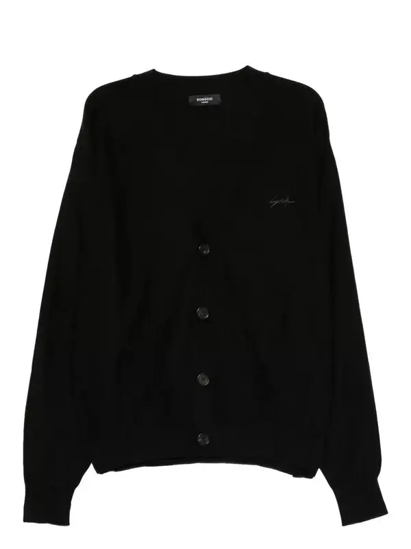 SONGZIO Edge Fold Cardigan - Black
