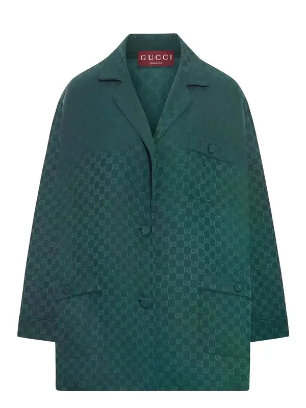 Gucci Gg Silk Shirt - Green