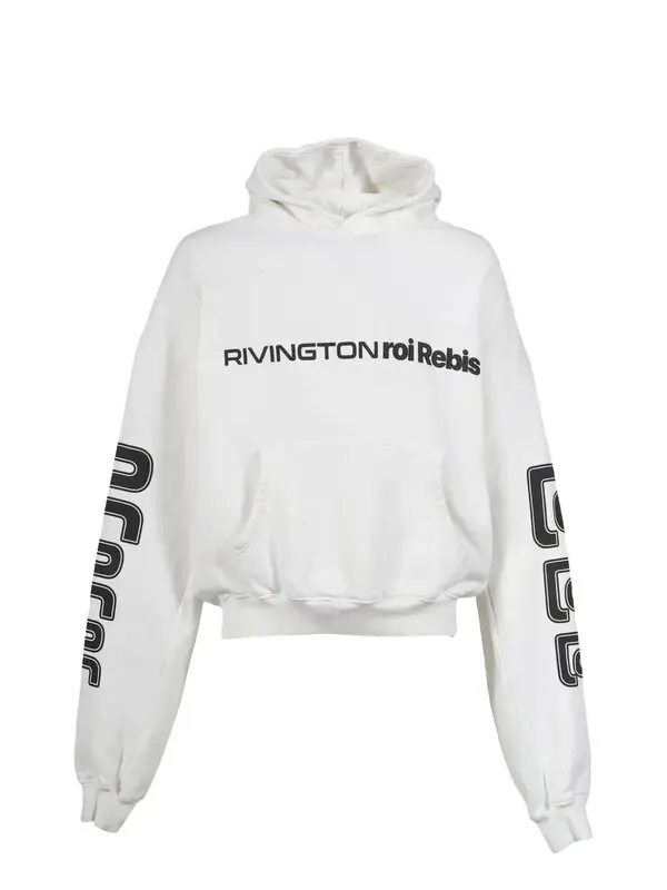 RRR123 Logo-print Hoodie - White