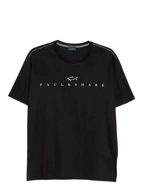 Paul & Shark Logo-print T-shirt - Black