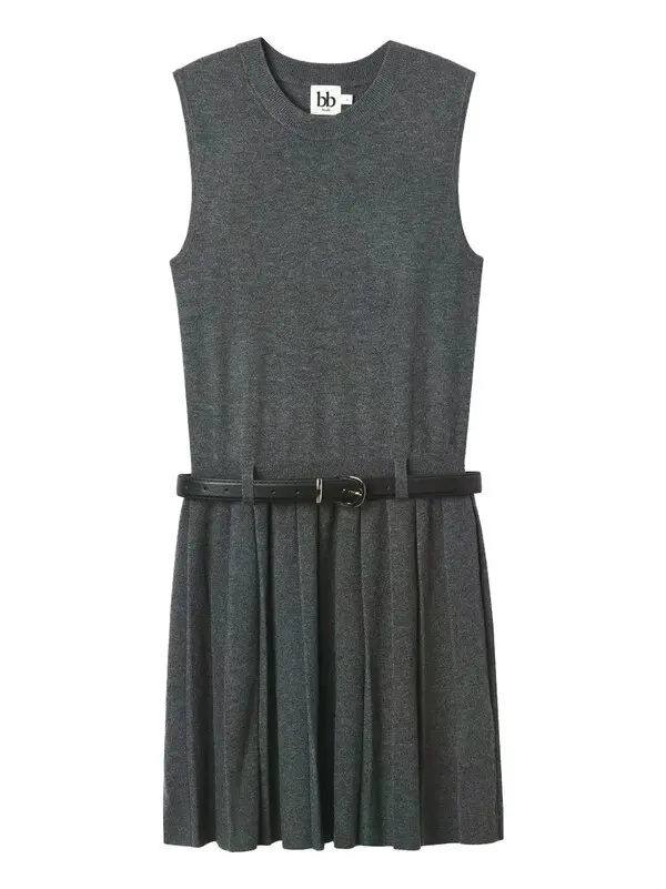 B+AB Pleated Dress - Grey