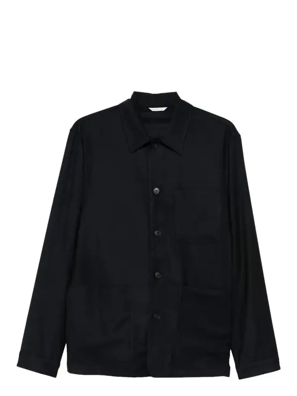 MANUEL RITZ Patch-pocket Shirt Jacket - Black