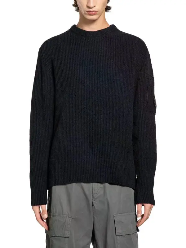 C.P. COMPANY Crew Neck Sweater - Blue