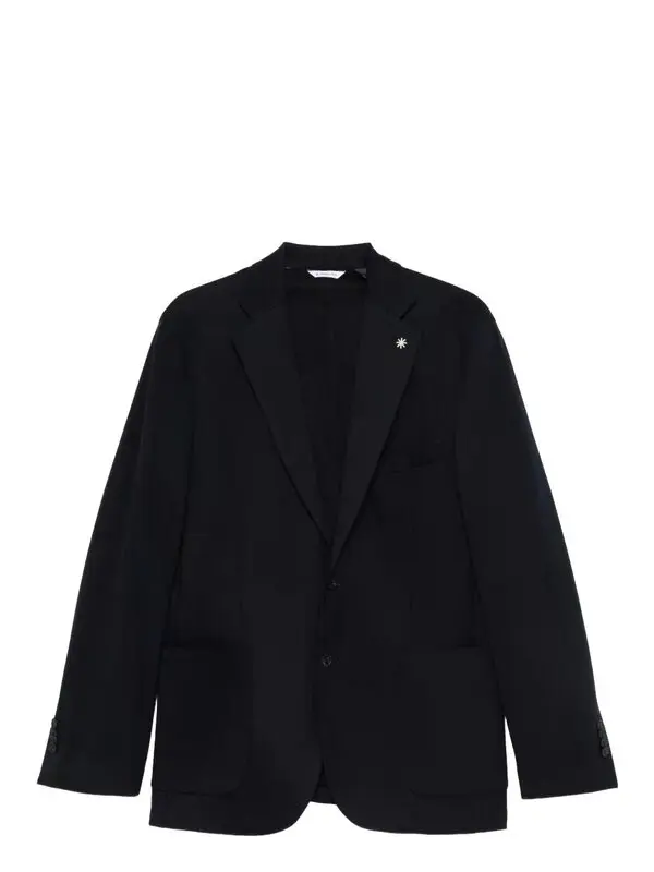 MANUEL RITZ Notched-lapel Single-breasted Blazer - Black