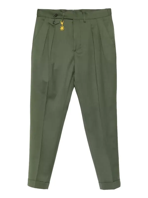MANUEL RITZ Pleated Trousers - Green