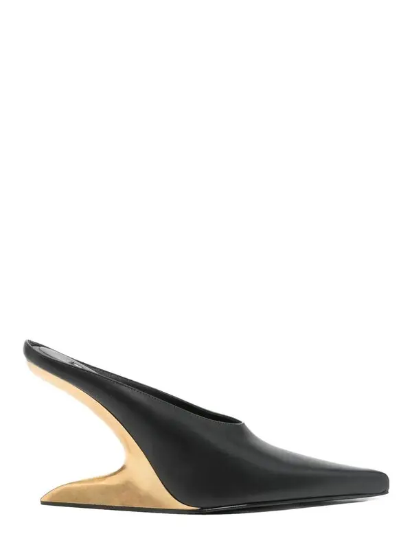 Alexander Wang 105mm Boomerang Mules - Black