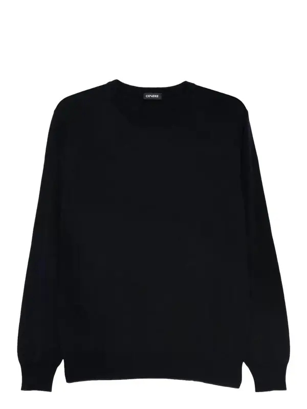 CENERE GB Crew-neck Sweater - Blue