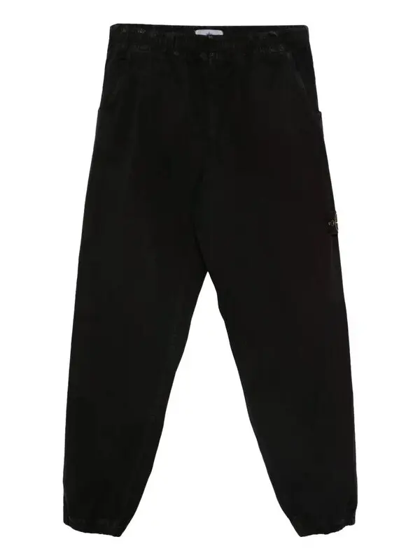 Stone Island Logo-patch Track Pants - Black