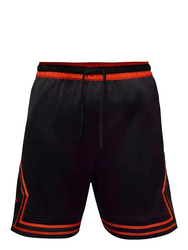 JORDAN Geometric-patterned Sport Shorts - Black