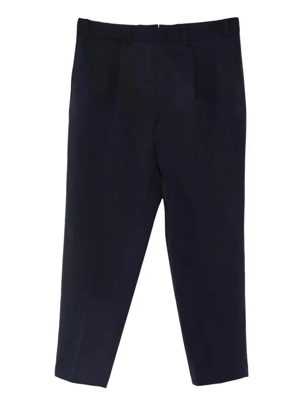 GRIFONI Pleat-detail Trousers - Blue