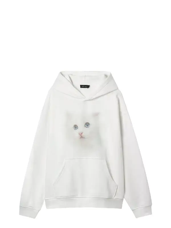 TOUT A COUP Kangaroo-pocket Hoodie - White