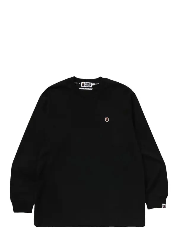 A BATHING APE® Long-sleeve Logo-patch Sweater - Black