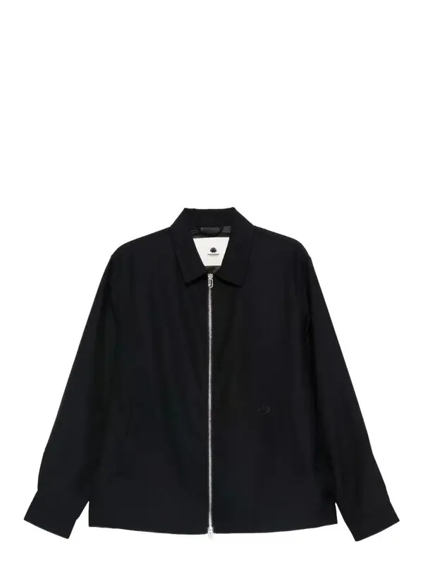 NEW AMSTERDAM Zip-up Shirt Jacket - Blue
