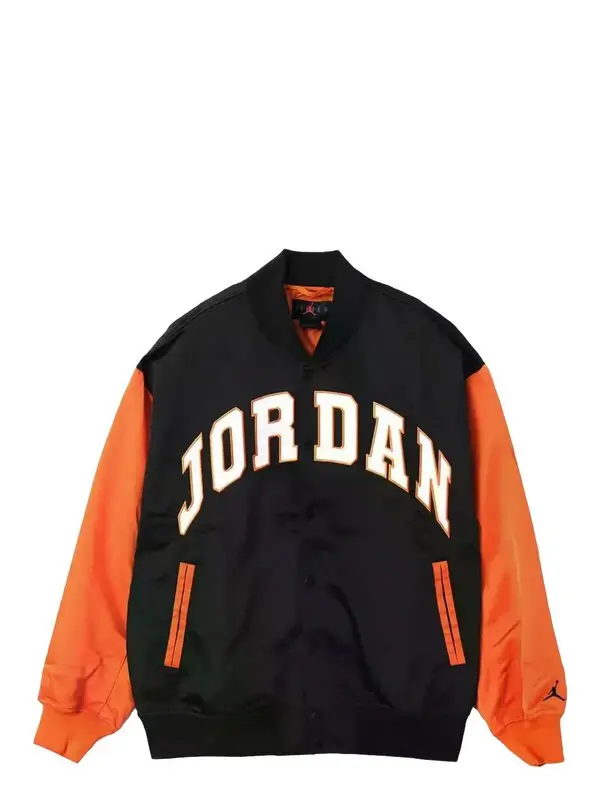 JORDAN Logo-lettering Bomber Jacket - Black