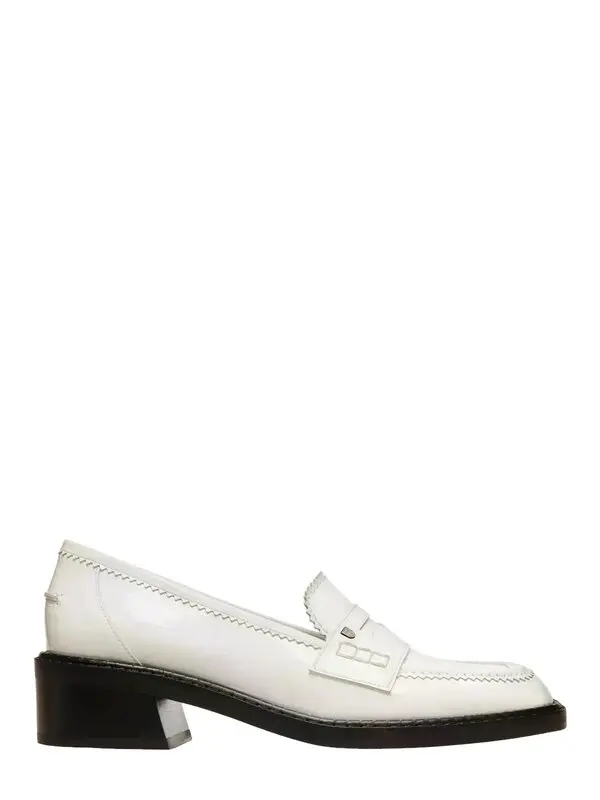 Bally Elly Patent-leather Loafers - White