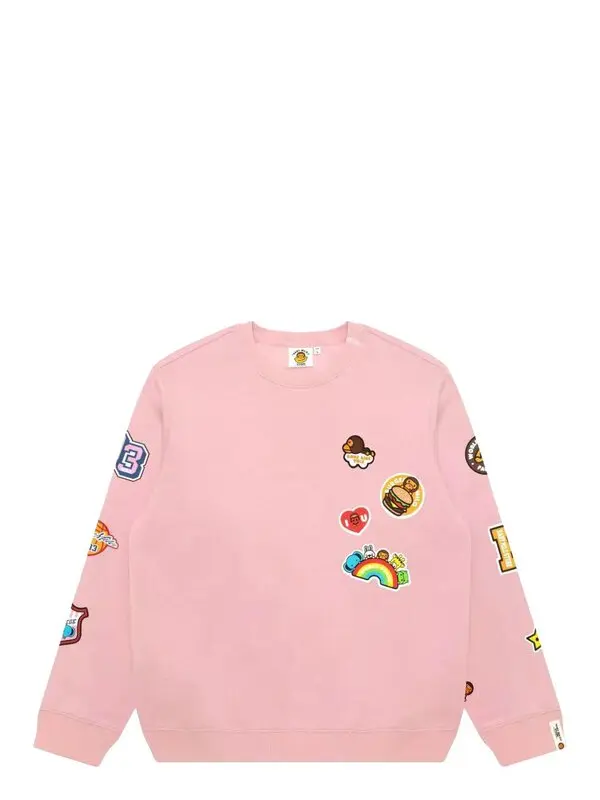 A BATHING APE Appliqué Sweater - Pink
