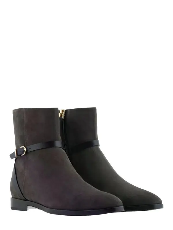 Giorgio Armani Suede Ankle Boots - Grey