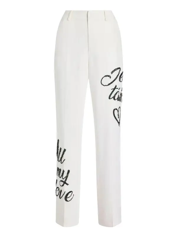 Cinq À Sept Loveletter Collins Trousers - White