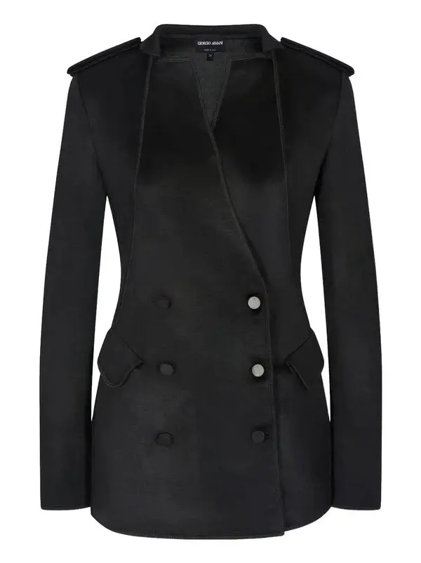 Giorgio Armani Double-breasted Jacket - Black