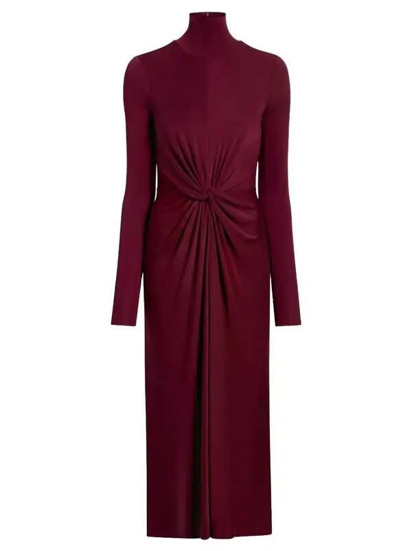 Cinq À Sept Tovianna Knotted Midi Dress - Red