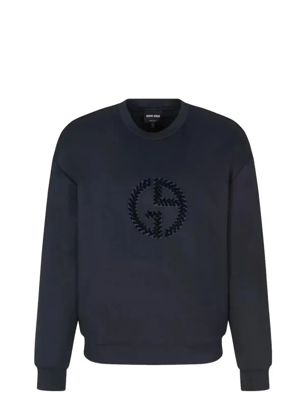 Giorgio Armani Round-neck Sweatshirt - Blue