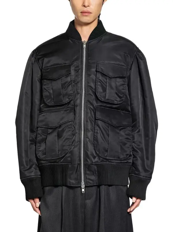 Simone Rocha Multi Pocket Bomber Jacket - Black