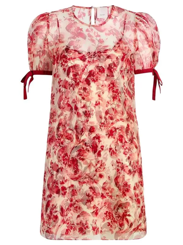 Cinq À Sept Junette Floral Mini Dress - Red