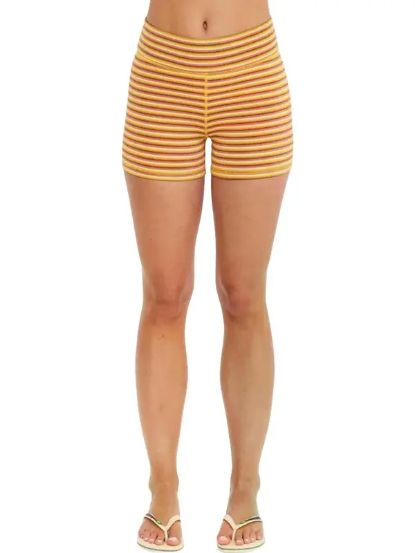 The Upside Naxos Striped Spin Short - Yellow