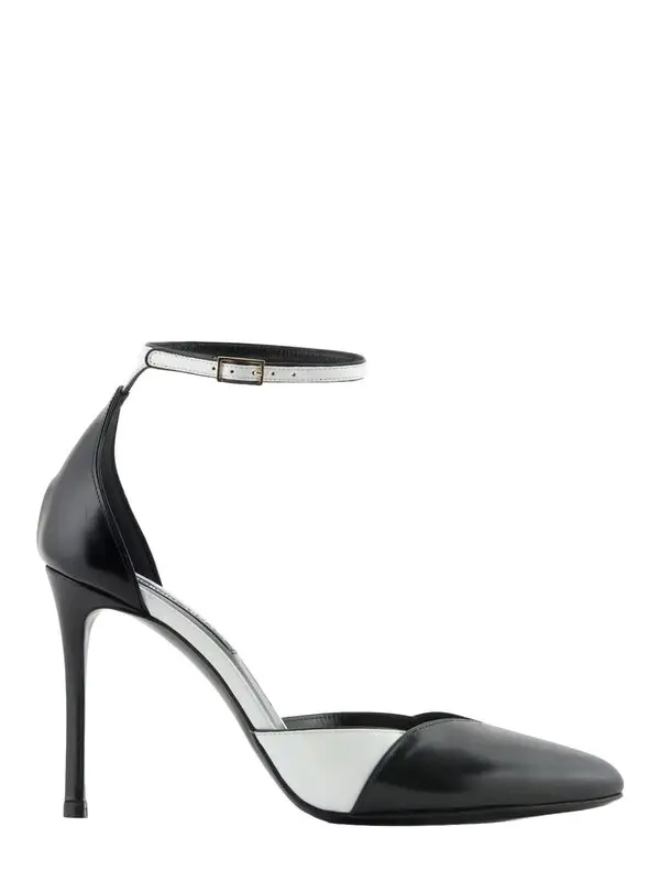 Giorgio Armani 95mm Ankle Strap Pumps - Black