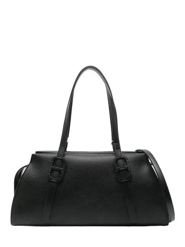 TWINSET Leather Shoulder Bag - Black