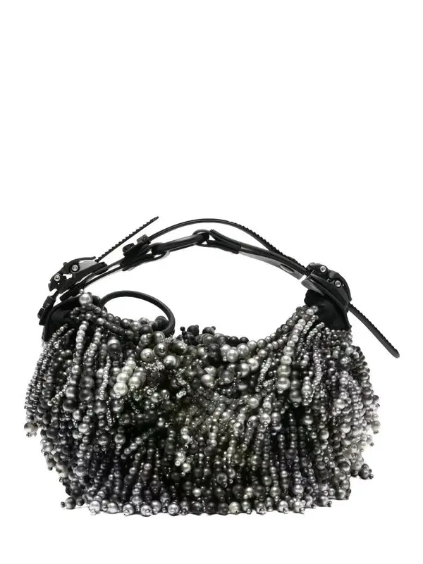 INNERRAUM Pearl-embellished Shoulder Bag - Black