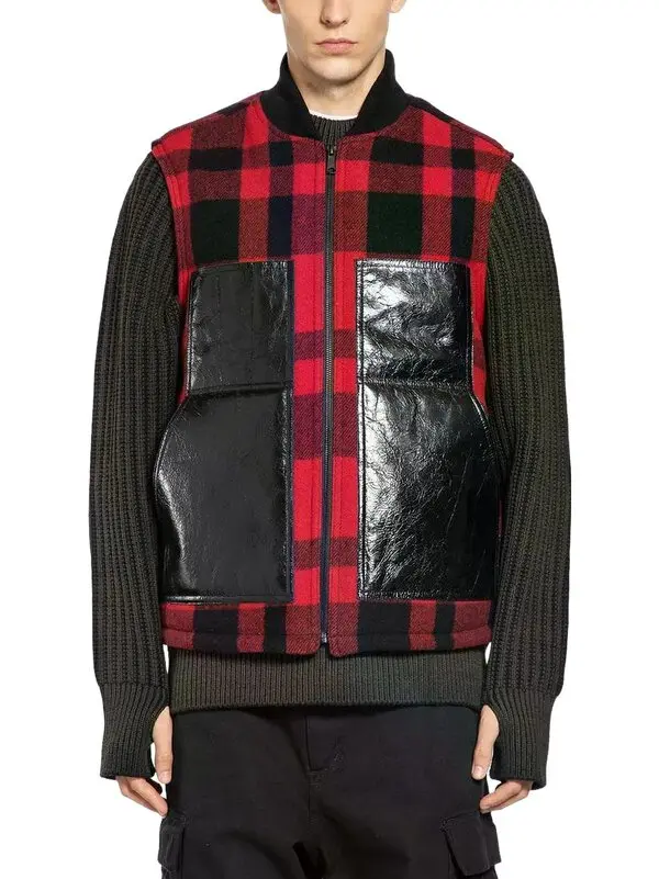 Junya Watanabe Panelled Vest - Black