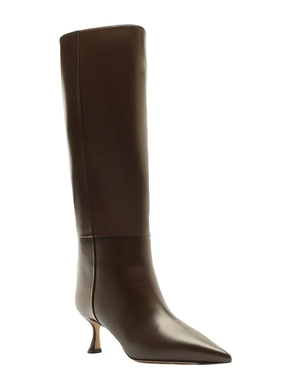 ALEXANDRE BIRMAN Brena Leather Boots - Dark Brown